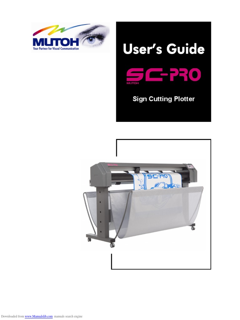 User's Guide: Sign Cutting Plotter | PDF | Manufactured Goods ...