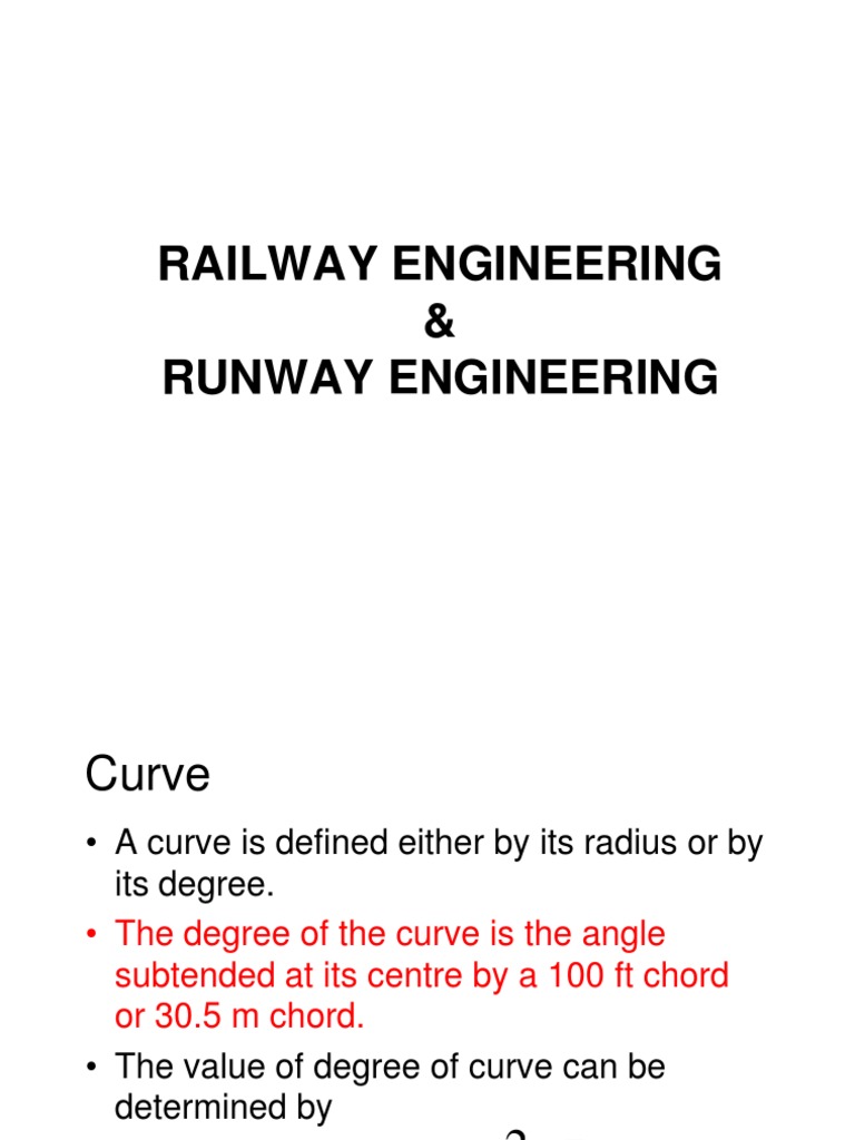 Railway Engineering & Runway Engineering | PDF | Track (Rail Transport ...