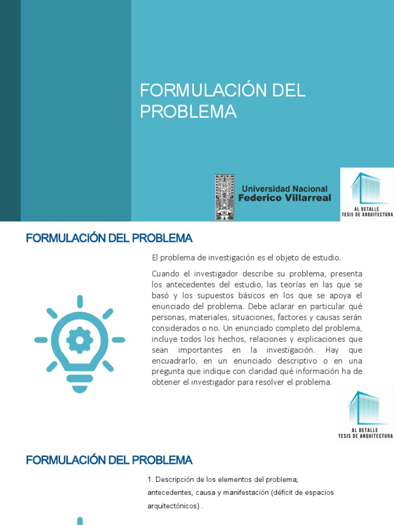 Sesión 02 Formulación Del Problema Unfv PDF | PDF