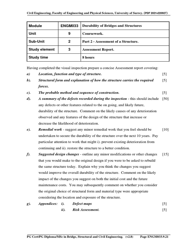 Assessment of A Structure | Download Free PDF | Science | Engineering