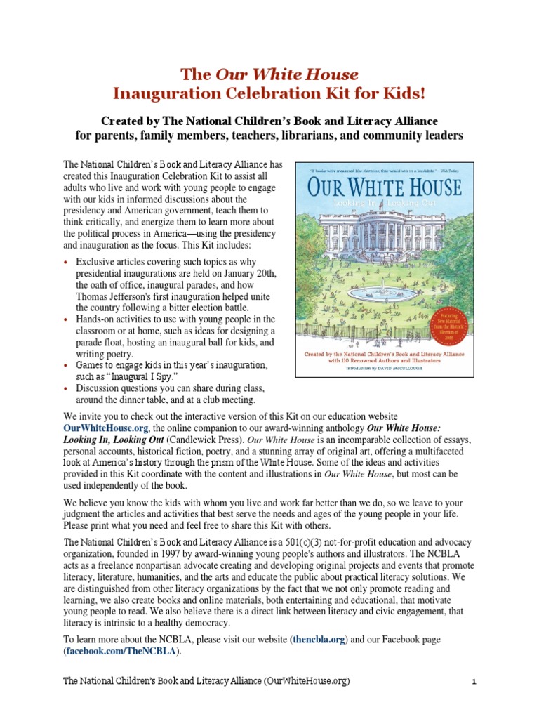 Our White House Presidential Inauguration Celebration Kit For Kids 2021 ...