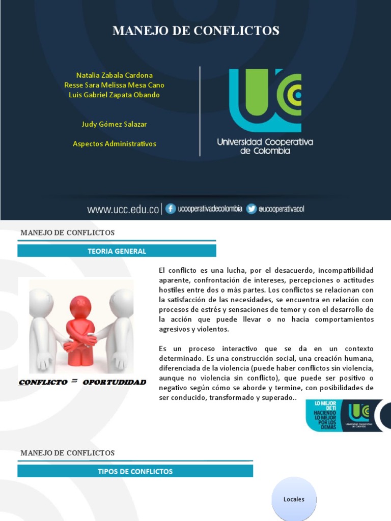 Manejo de Conflictos | PDF | Conflicto (proceso) | Negociación