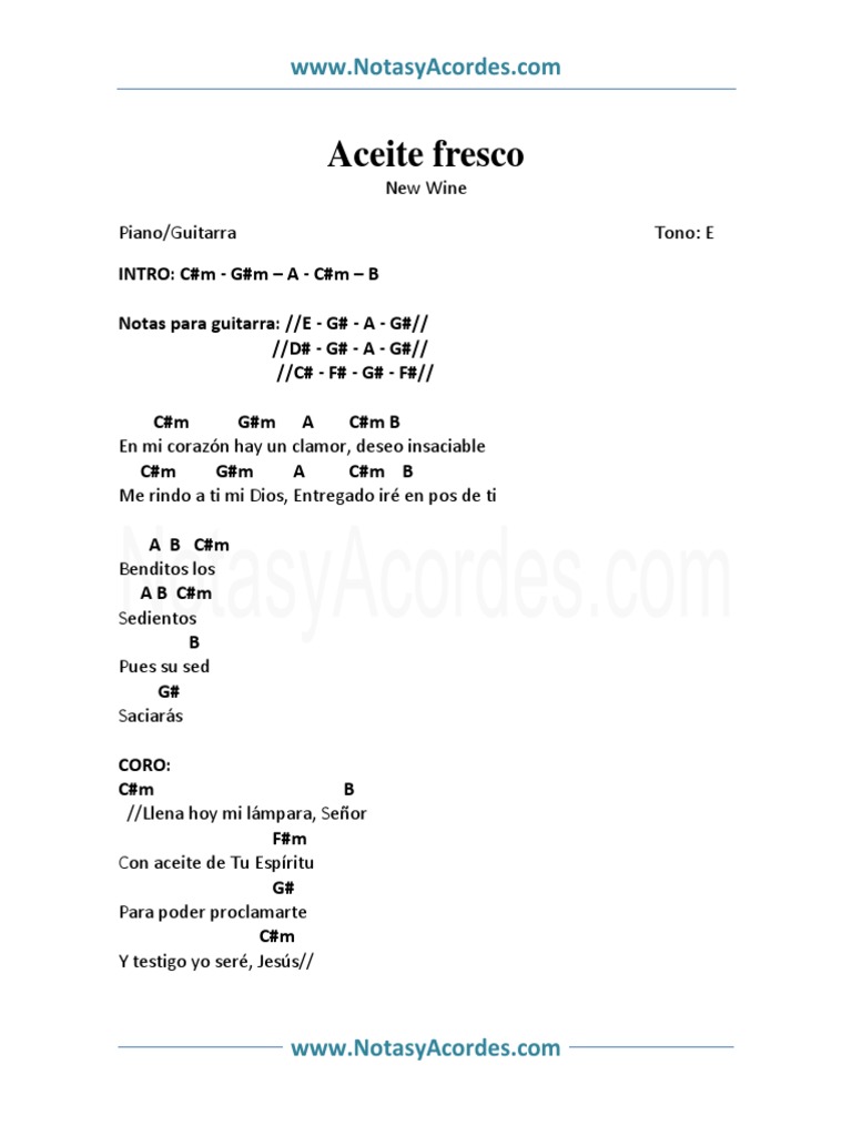 Aceite Fresco New Wine | PDF