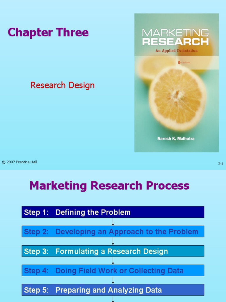 Chapter Three: Research Design | PDF | Research Design | Marketing Research
