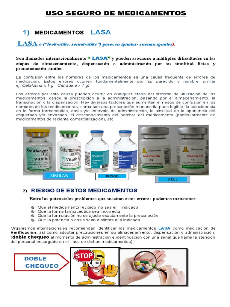Tema # 1 Medicamentos Lasa | PDF