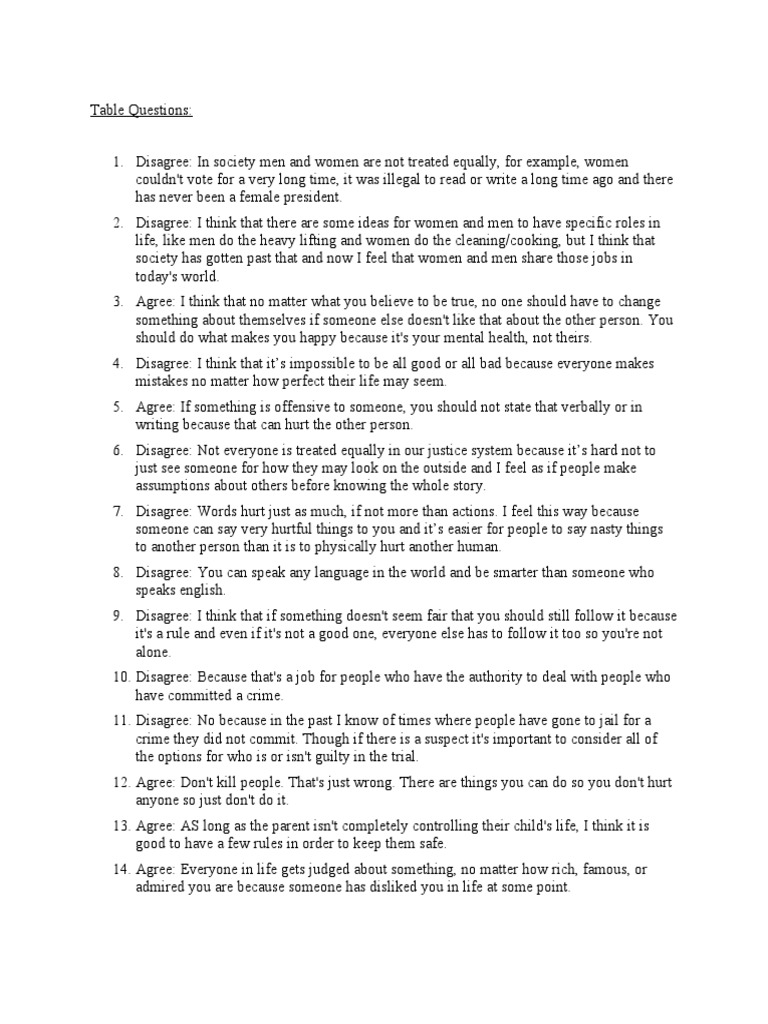 To Kill A Mockingbird Anticipation Guide | PDF | Justice | Crime & Violence