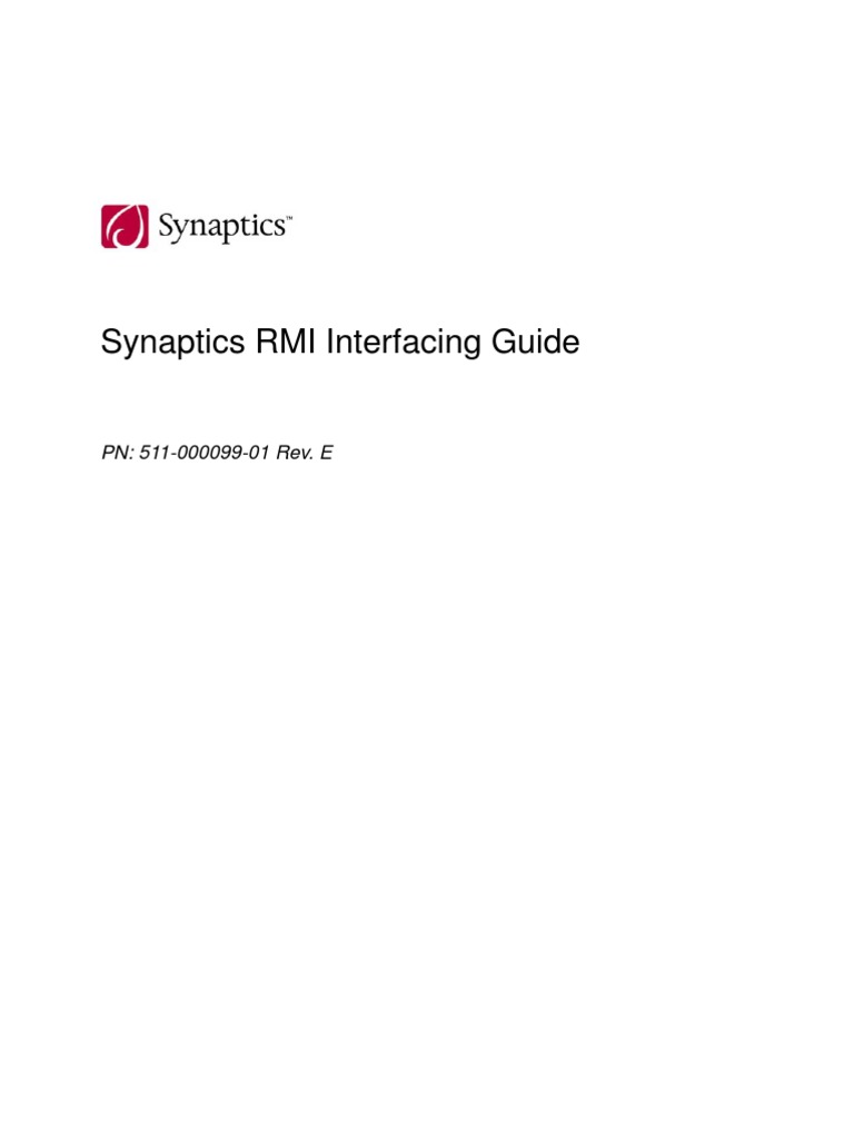 Synaptics RMI Interfacing Guide | PDF | Bit | Digital Technology