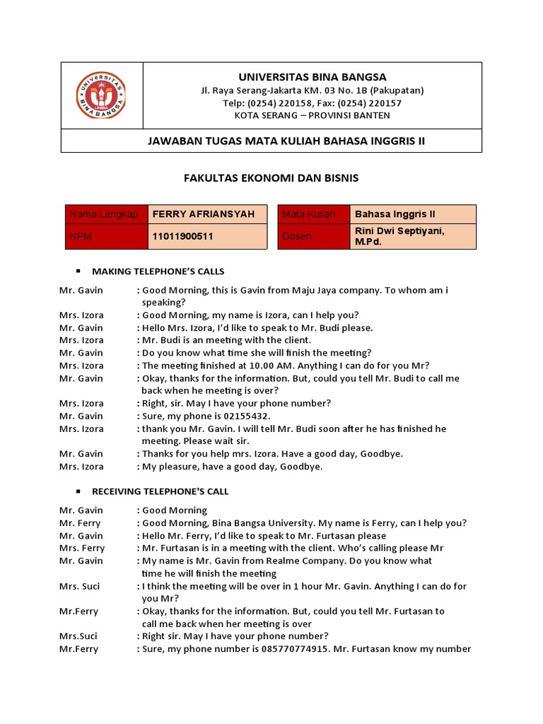 Ferry Afriansyah - 3N Manajemen | PDF