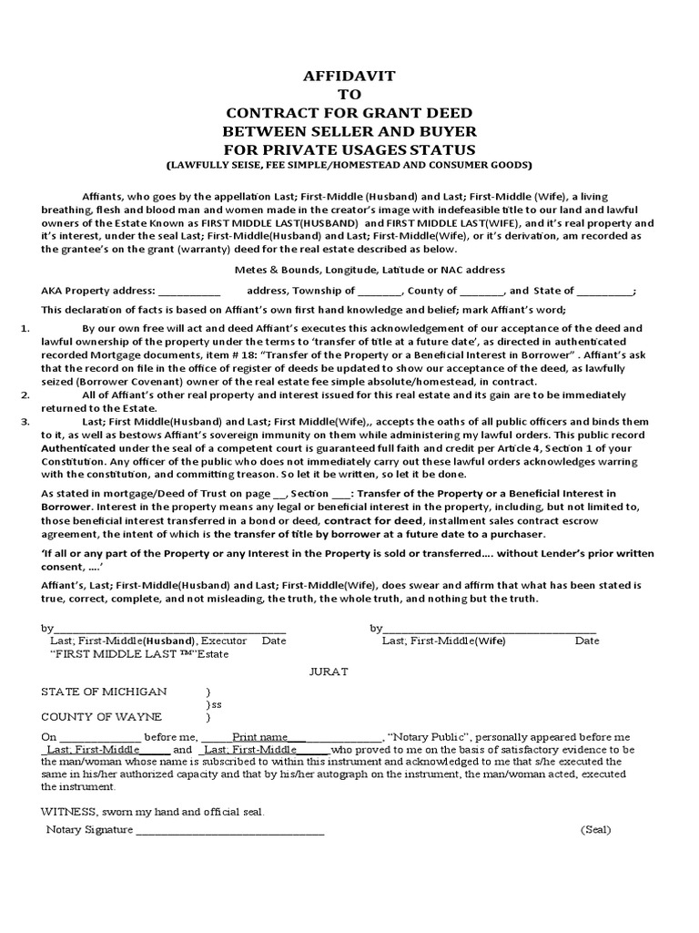 STOP or PRE - Foreclosure of Real Property Affidavit &instructions ...