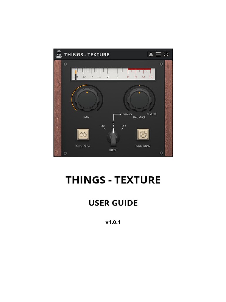 Things - Texture: User Guide | PDF | Window (Computing) | Plug In (Computing)