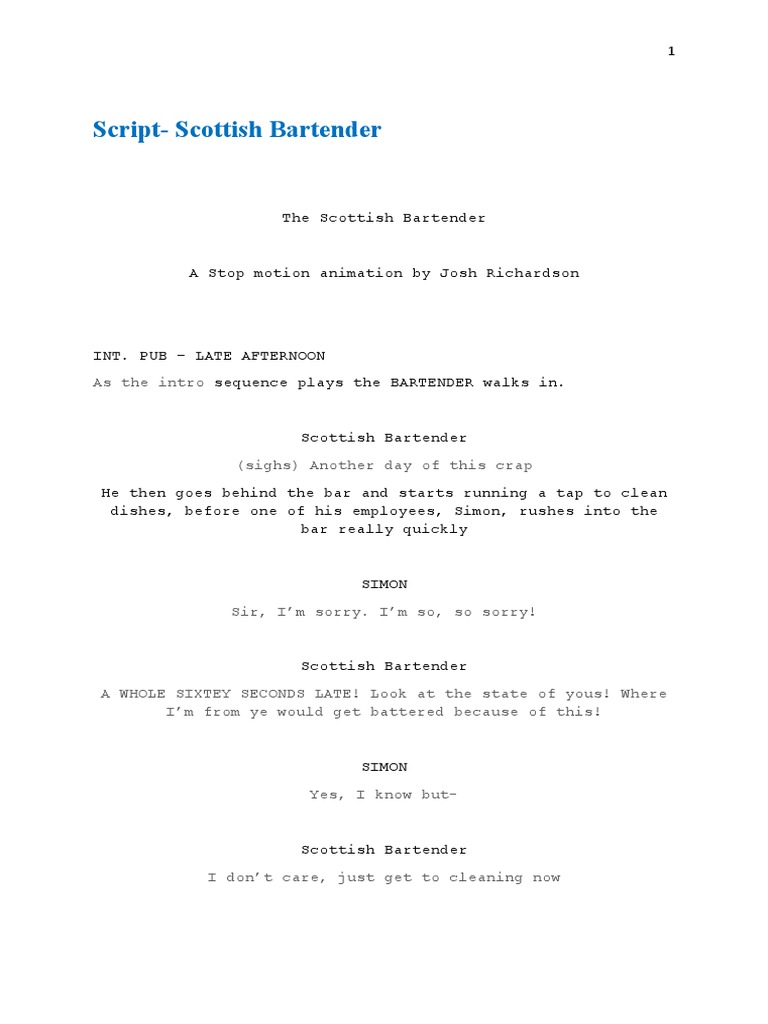 Script Scottish | PDF | Beverages