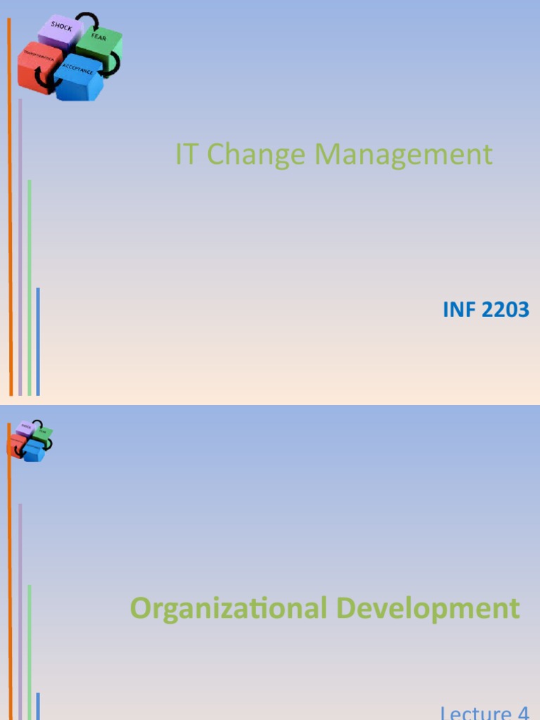 IT Change Management | PDF | Organization Development | Competence ...