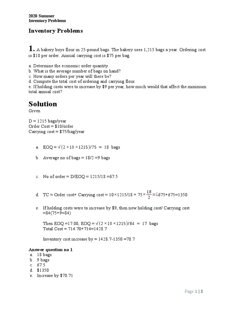 Optimal Inventory Management Strategies for Maximizing Profits and ...