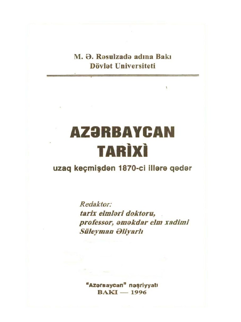 Azerbaycan Tarixi PDF | PDF