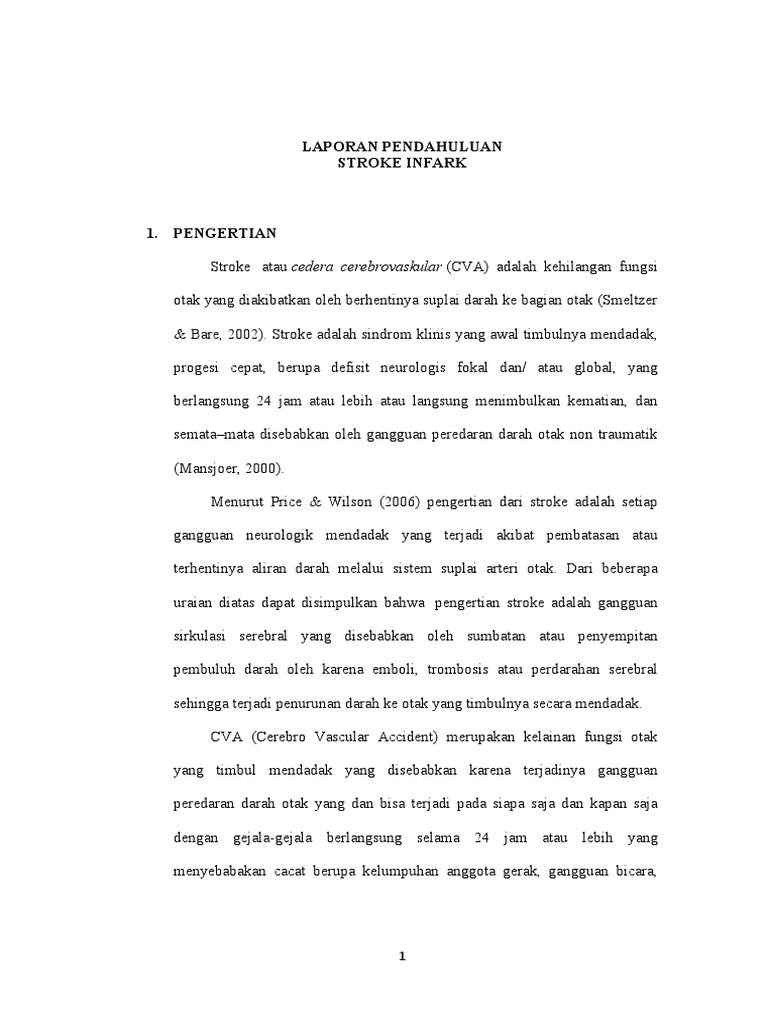 LP Stroke Infark | PDF