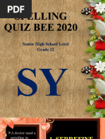 Science Quiz Bee Senior High Level | PDF