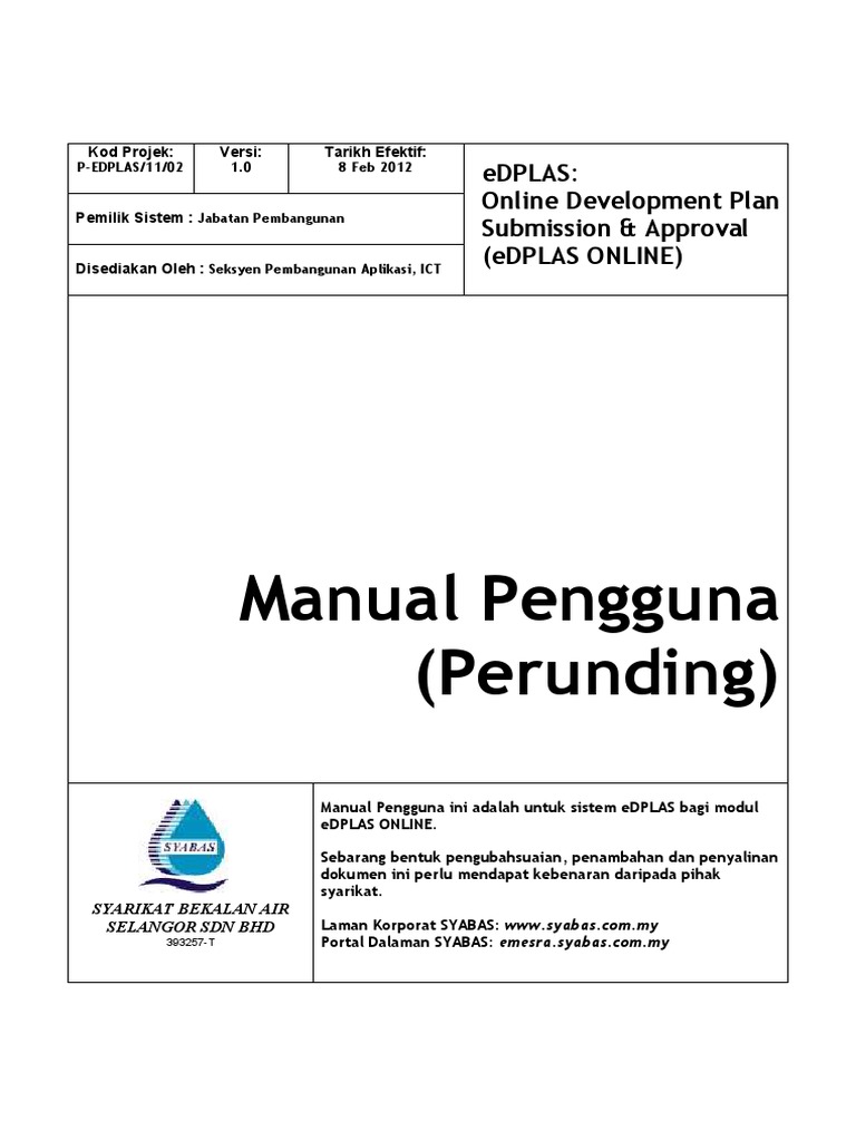 2 - PDFsam - Manual Pengguna eDPLAS Online - Perunding | PDF