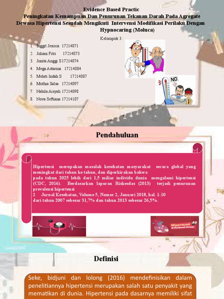 Kel 3 EBP Hipertensi | PDF | Pengembangan Diri | Kesehatan Holistik