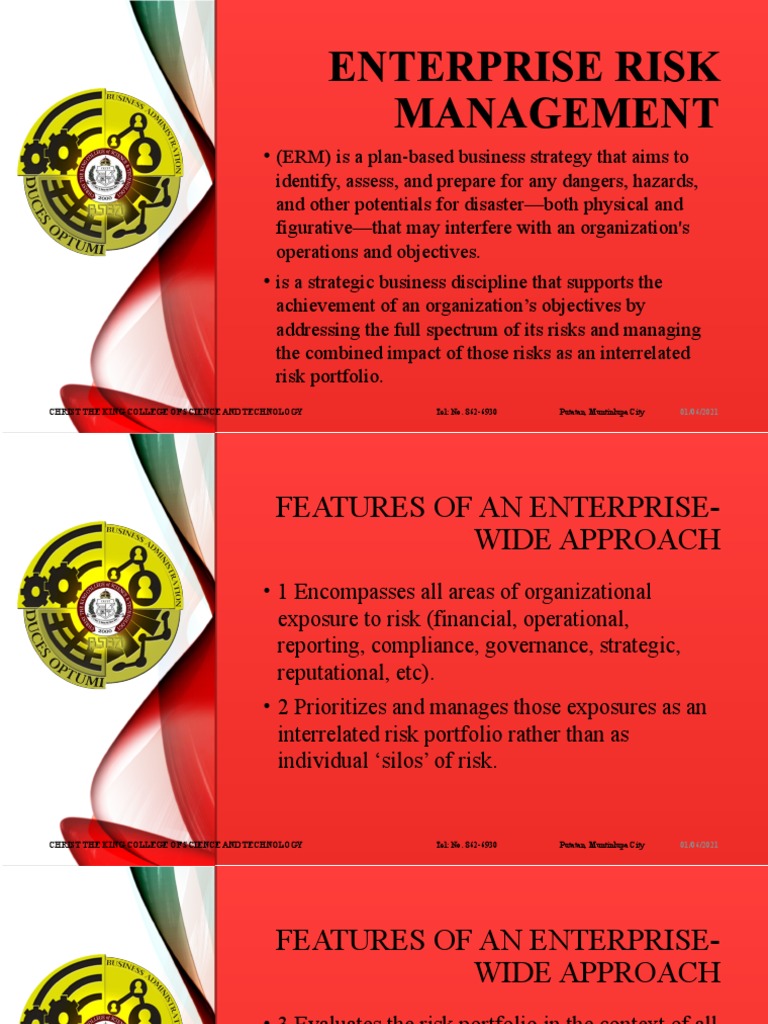 Enterprise Risk Management | PDF | Risk | Risk Management