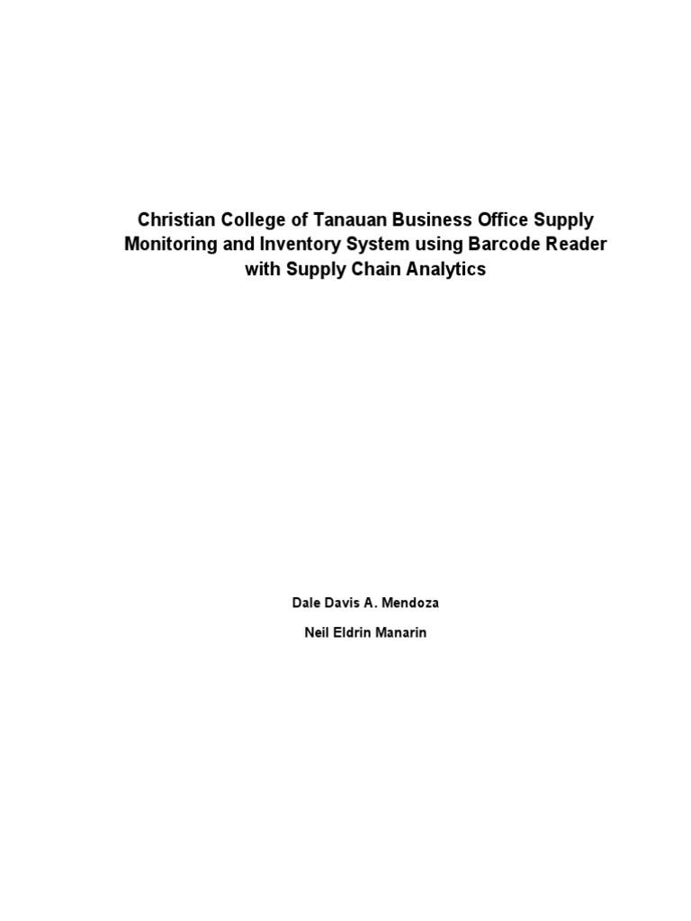 Thesis 102 | PDF | Supply Chain | Inventory