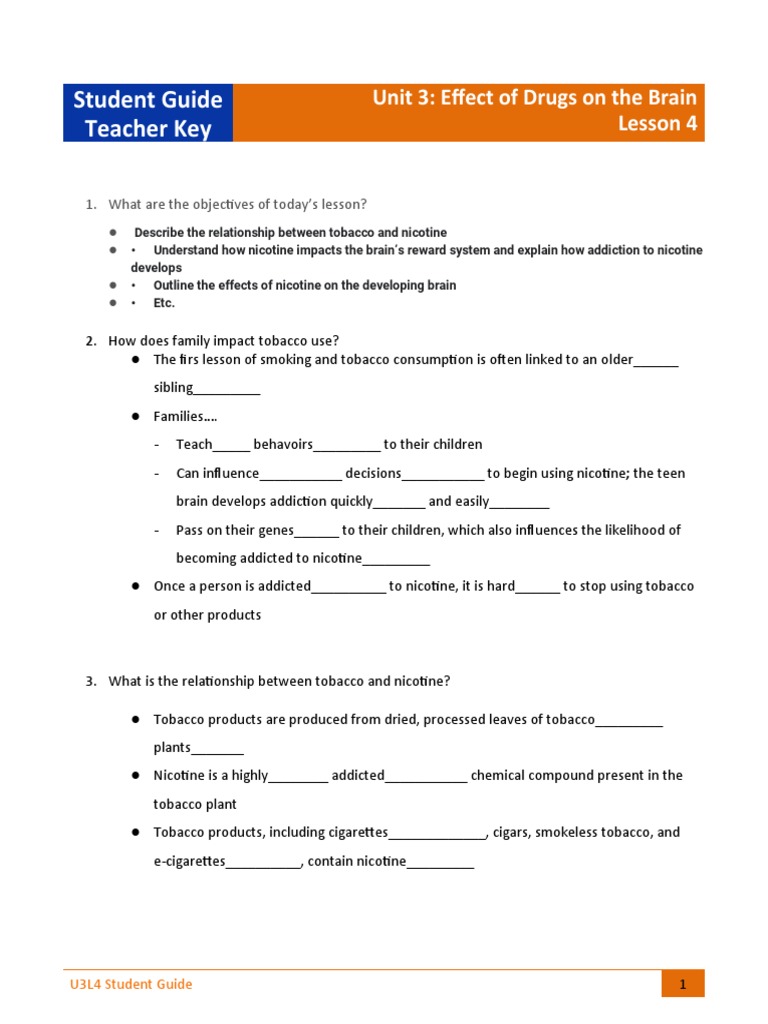 Robert Harper Student - Heritagehs - U3l4 Student Guide | PDF | Electronic Cigarette | Nicotine