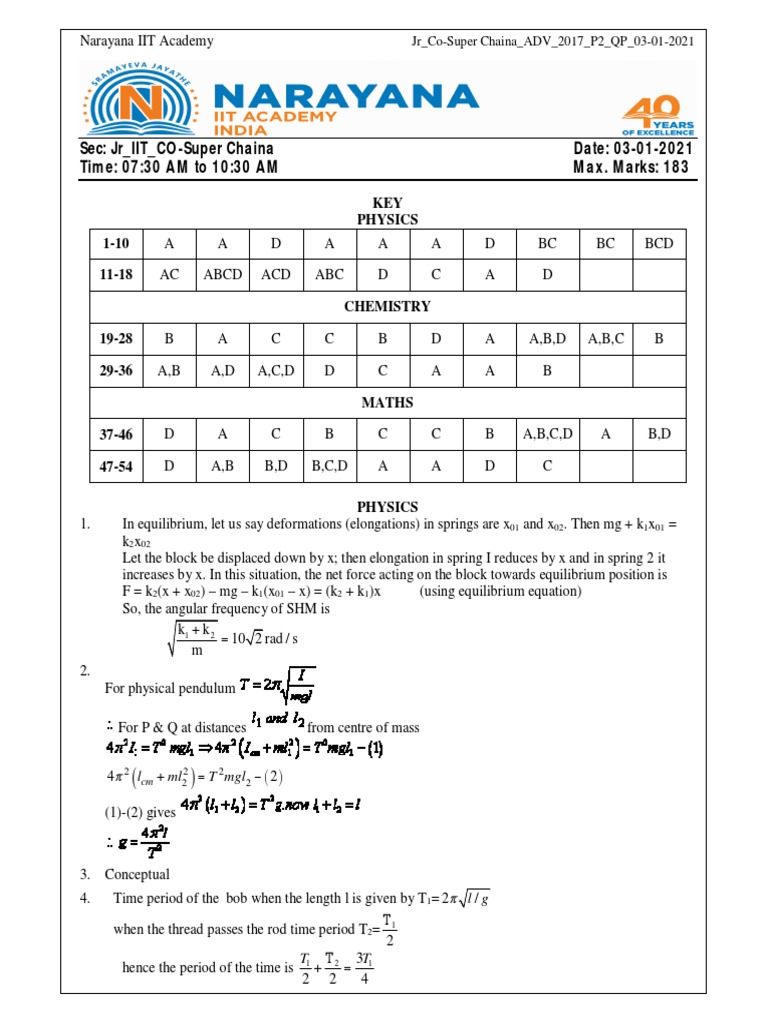 03-01-2021 - JR - IIT - CO-SUPER CHINA & SUPER CHAINA N120 - Jee-Adv ...