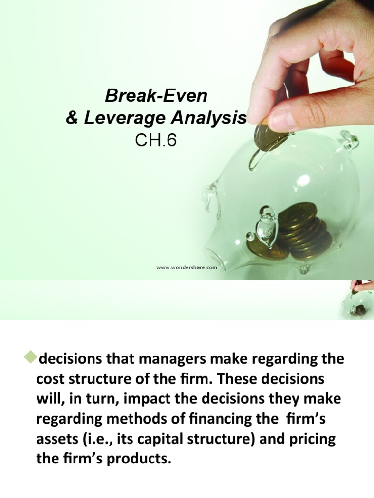 Break-Even & Leverage Analysis | PDF | Financial Economics | Business