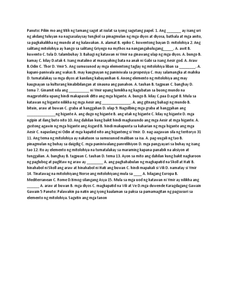 Filipino | PDF