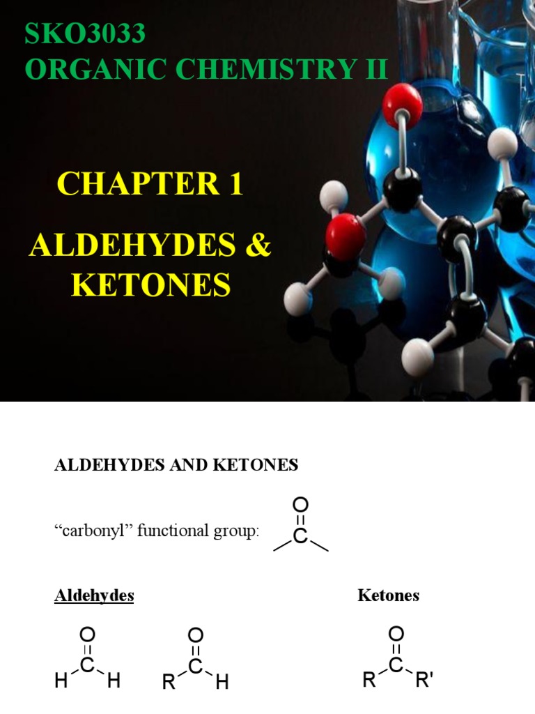 Chapter 1 - Aldehydes Ketones | PDF | Aldehyde | Ketone