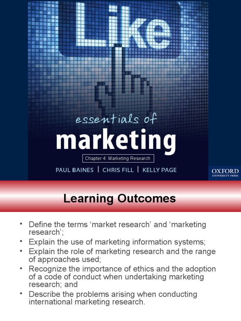 Chapter 4: Marketing Research | PDF | Sampling (Statistics) | Marketing ...