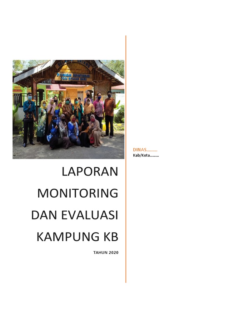 Format Pelaporan Monitoring Evaluasi Kampung KB Percontohan & Non Percontohan | PDF