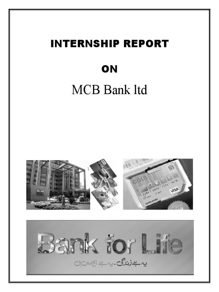 MCB Bank LTD: Internship Report ON | PDF | Transaction Account | Online ...