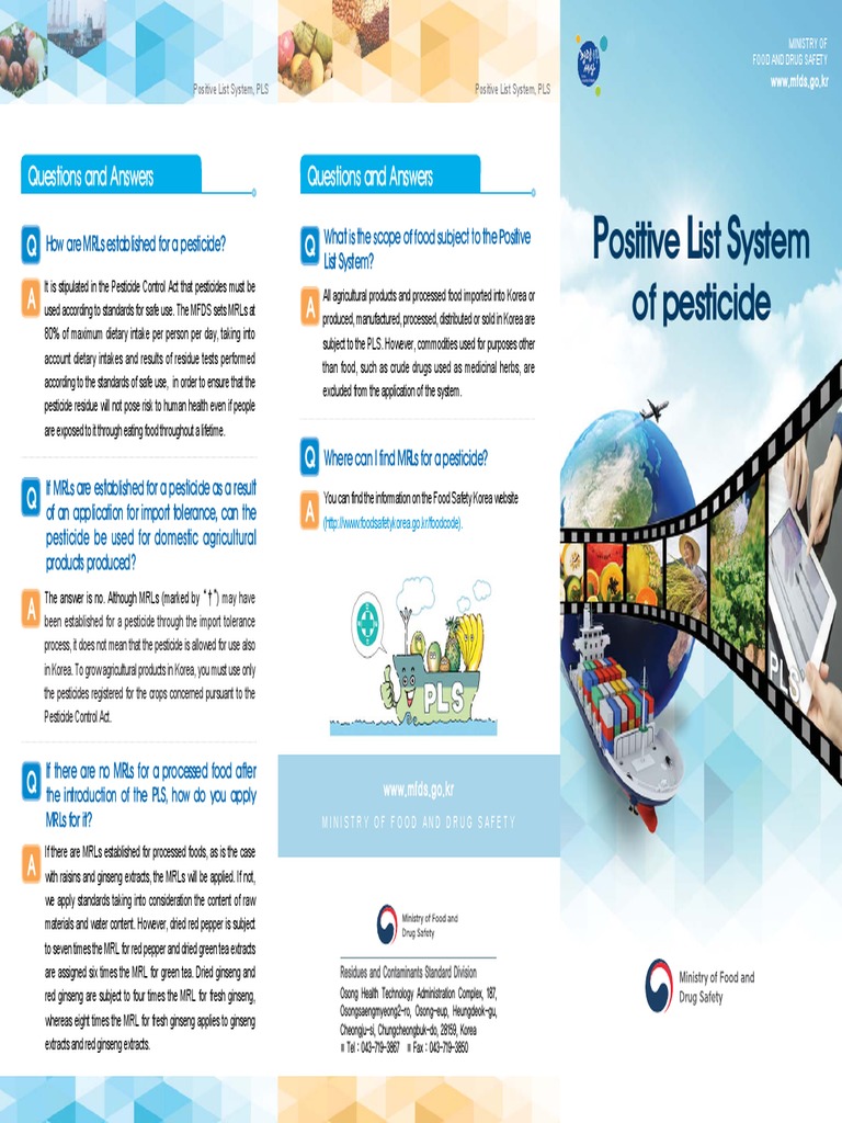 Positive List System, PLS Positive List System, PLS: (HTTP://WWW ...