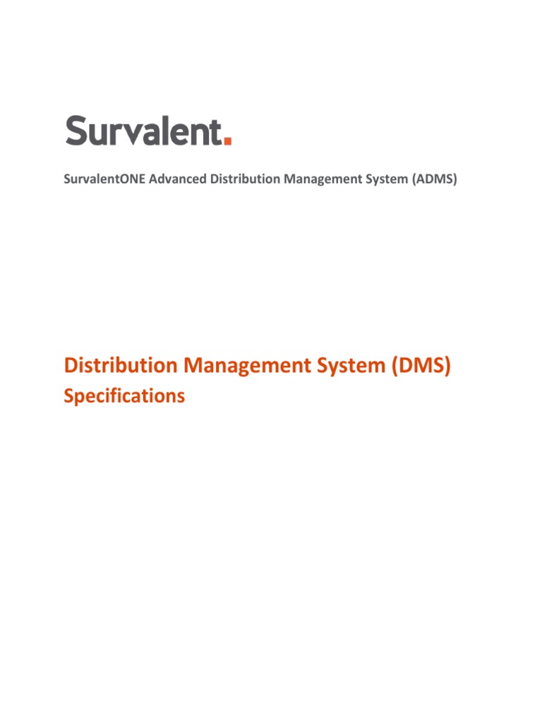Distribution Management System (DMS) : Specifications | PDF ...