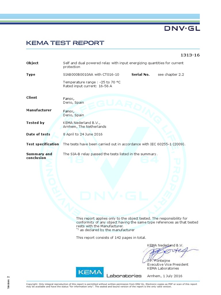 Kema Siab Final 1313-16 V2-Compressed | PDF | Electromagnetic ...