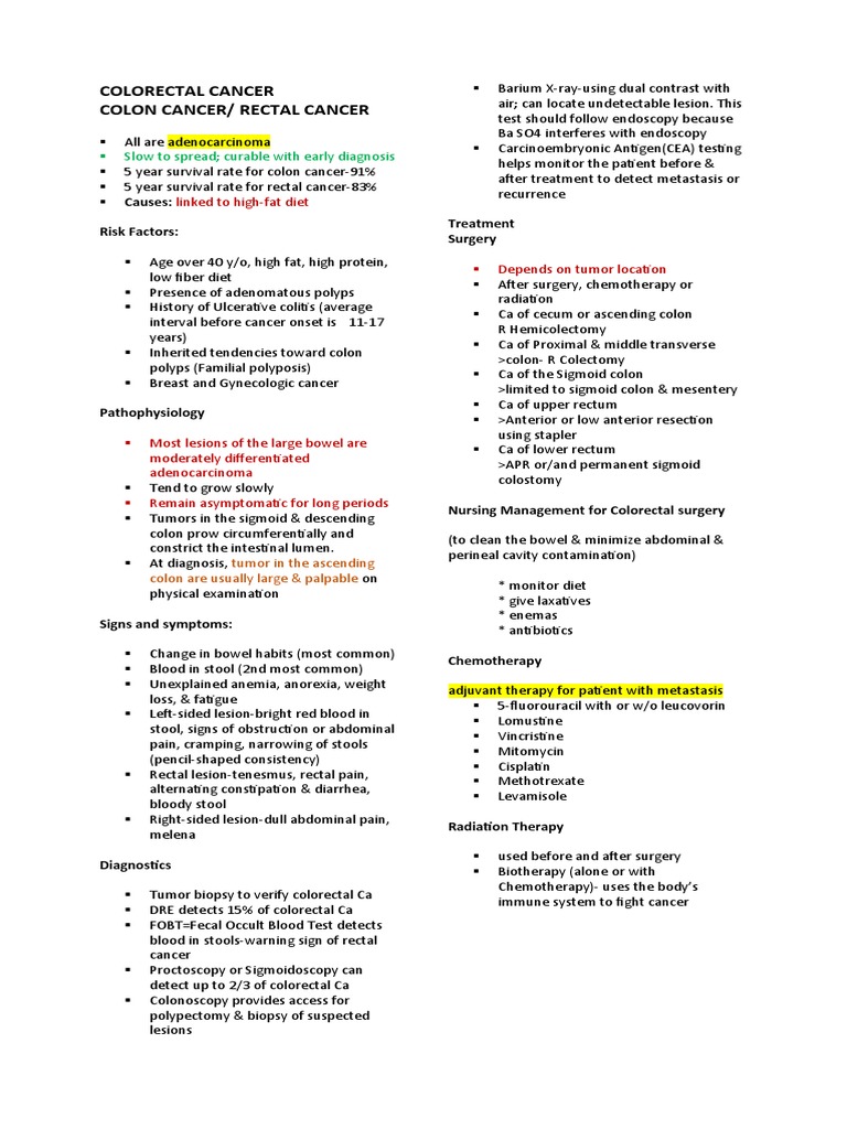 Colorectal Cancer Colon Cancer/ Rectal Cancer: Linked To High-Fat Diet ...