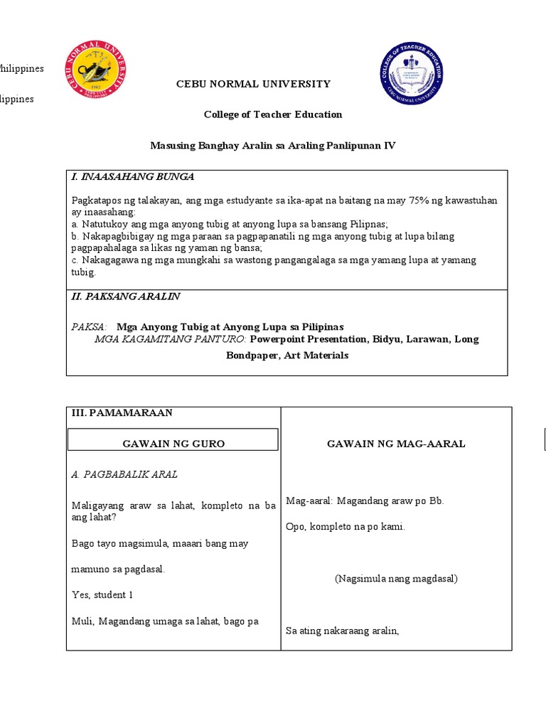 SSC Lesson Plan | PDF