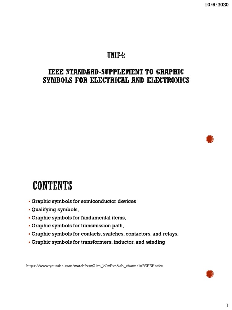 IEEE Symbols | Download Free PDF | Switch | Relay