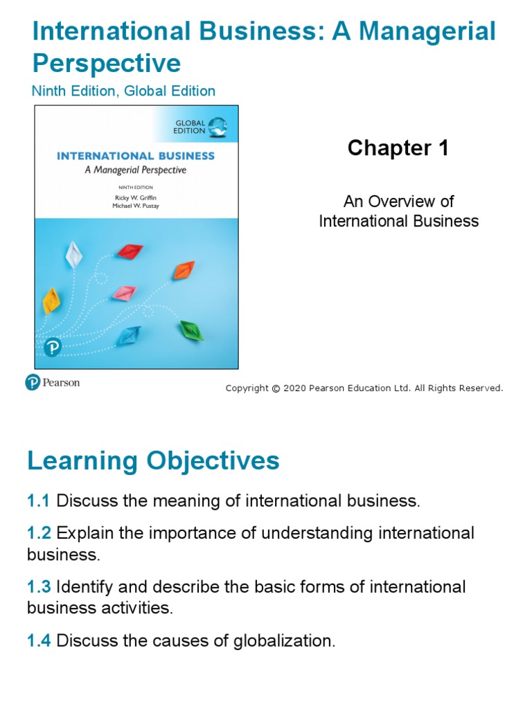 01 Griffin Ch01 Lecture PPTs accessiblePPT | PDF | Multinational Corporation | Globalization