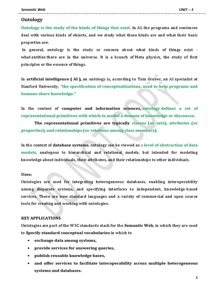 Semantic Web Unit - 3 | PDF | Resource Description Framework | Xml Schema