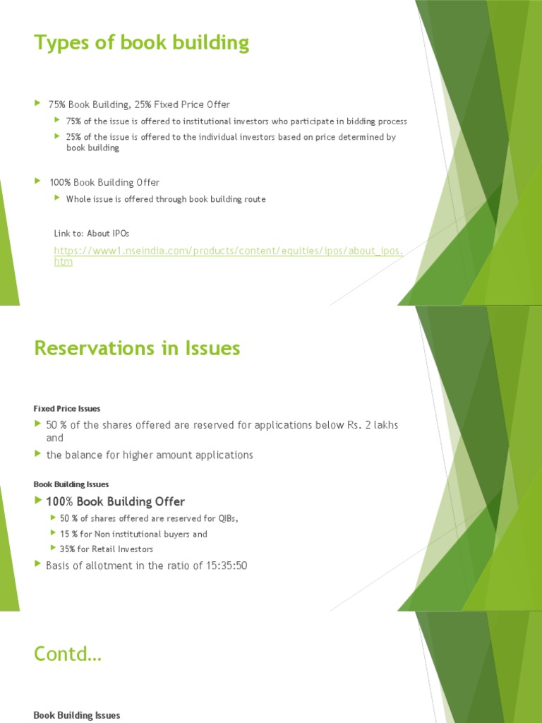 Types of Book Building | PDF