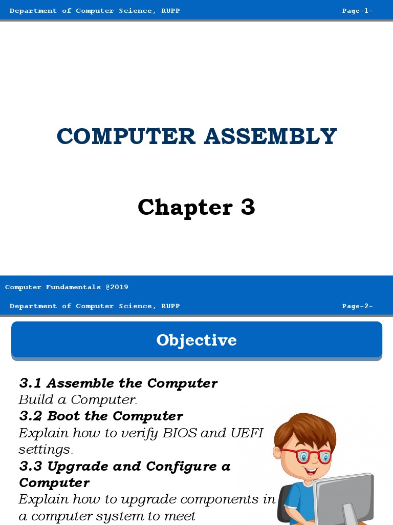 Computer Assembly: Department of Computer Science, RUPP | PDF | Bios | Booting