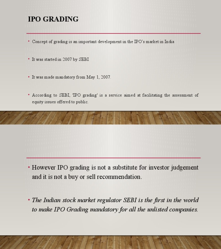 Understanding IPO Grading in India | PDF