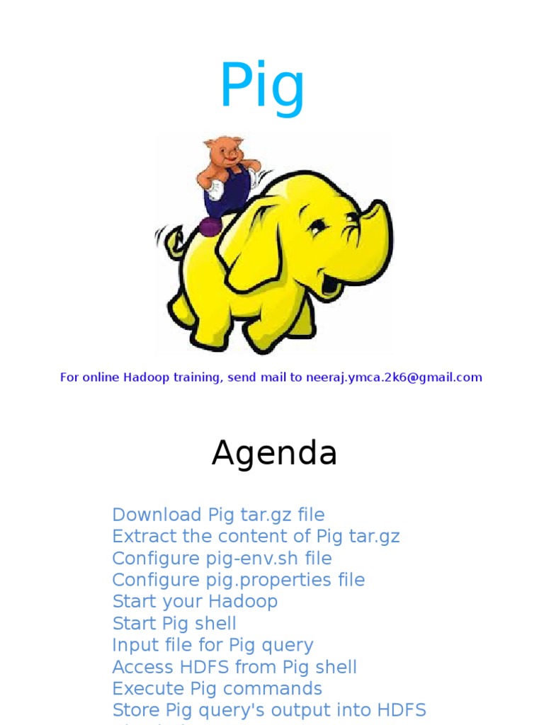 Pig Tutorial | PDF | Apache Hadoop | Data