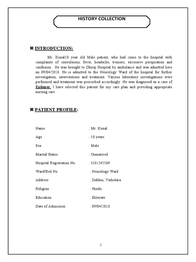 Epilepsy Care Plan | PDF | Senses | Anatomical Terms Of Motion