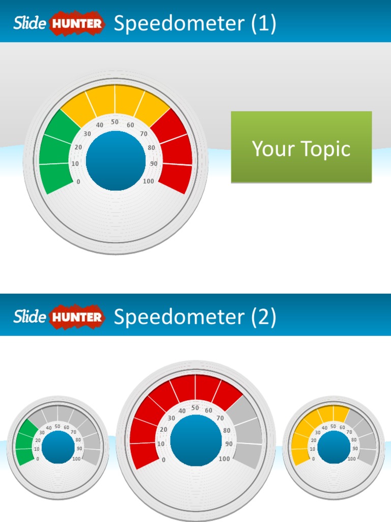 Free Speedometer PowerPoint Template | PDF