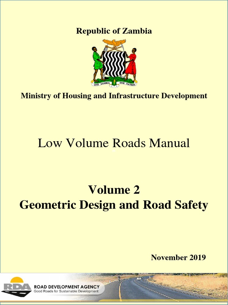 Volume 2 - Geometric Design and Road Safety Final Rev 1 PDF | PDF ...