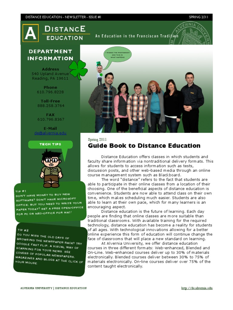 Alvernia University Distance Education Guide | PDF | Distance Education ...