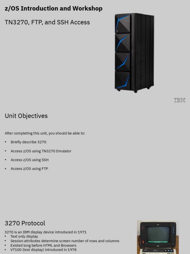 TN3270, FTP, and SSH Access | Download Free PDF | File Transfer ...