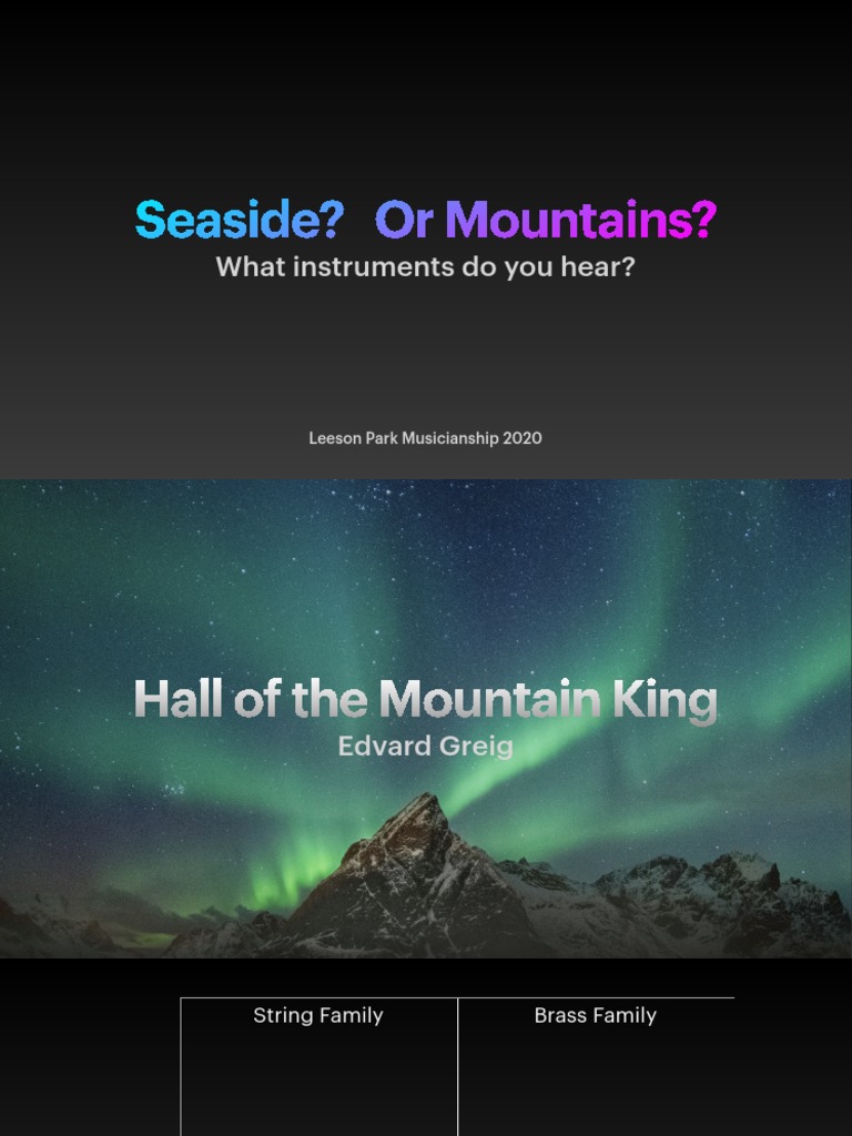 Hall of The Mountain King Lesson | PDF